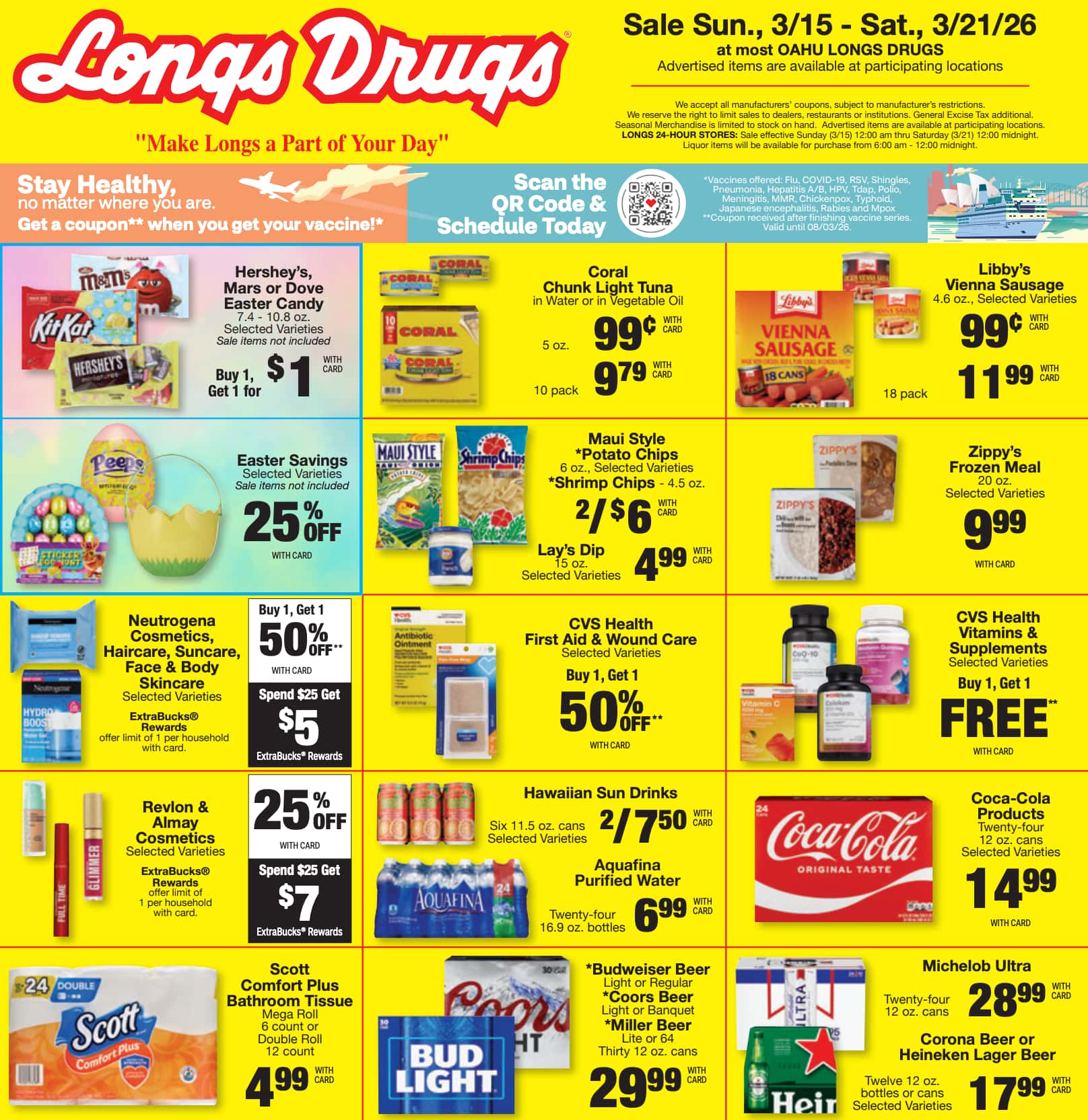 Longs Ad Sale Preview March 15 - March 21, 2026