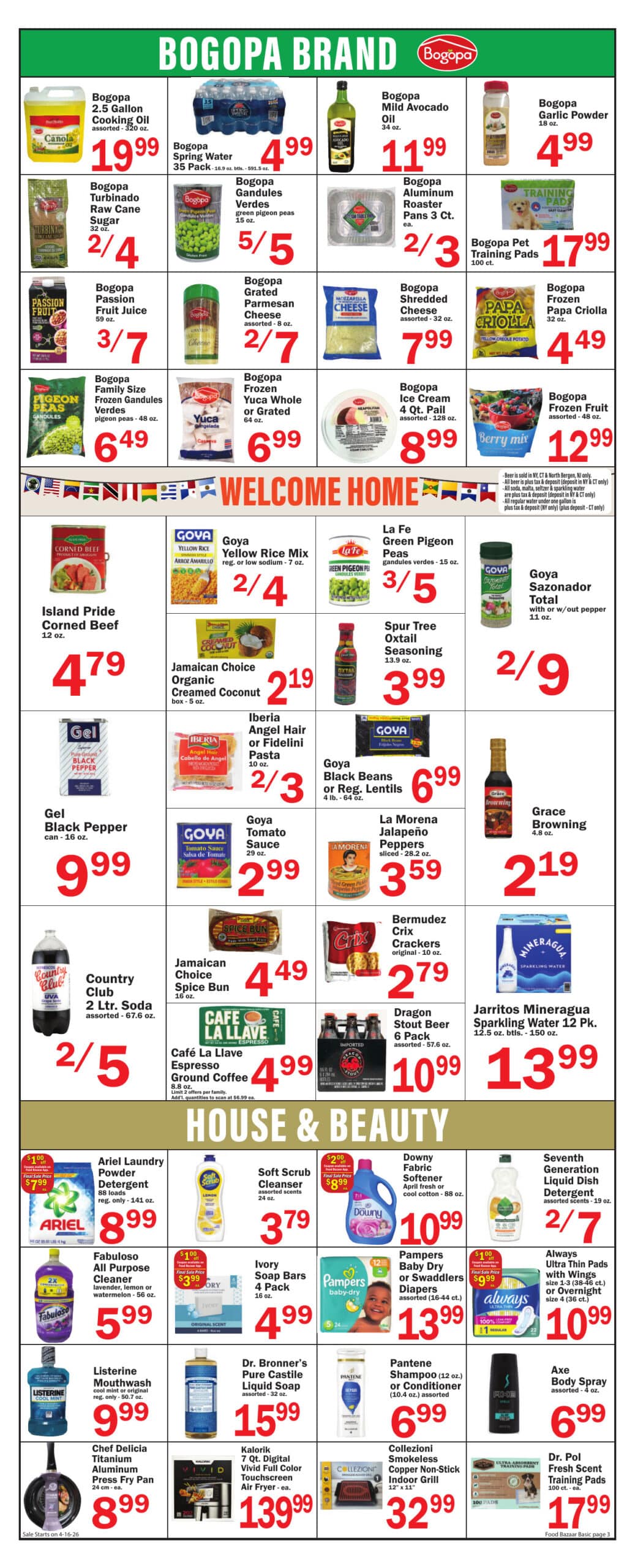 Food Bazaar In-Store Weekly Ad April 16 – April 22, 2026