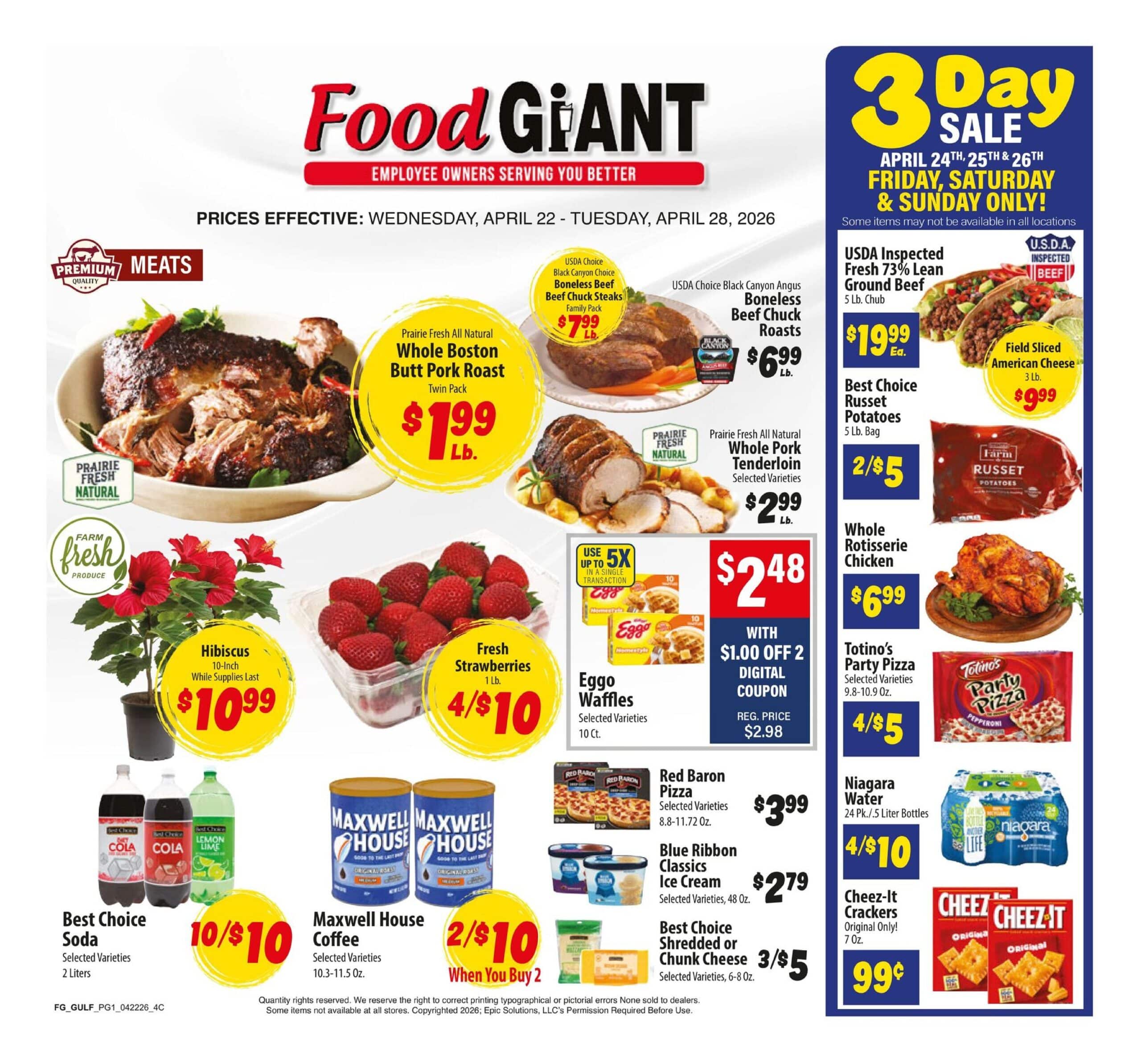 Food Giant Weekly Ad April 22 – April 28, 2026