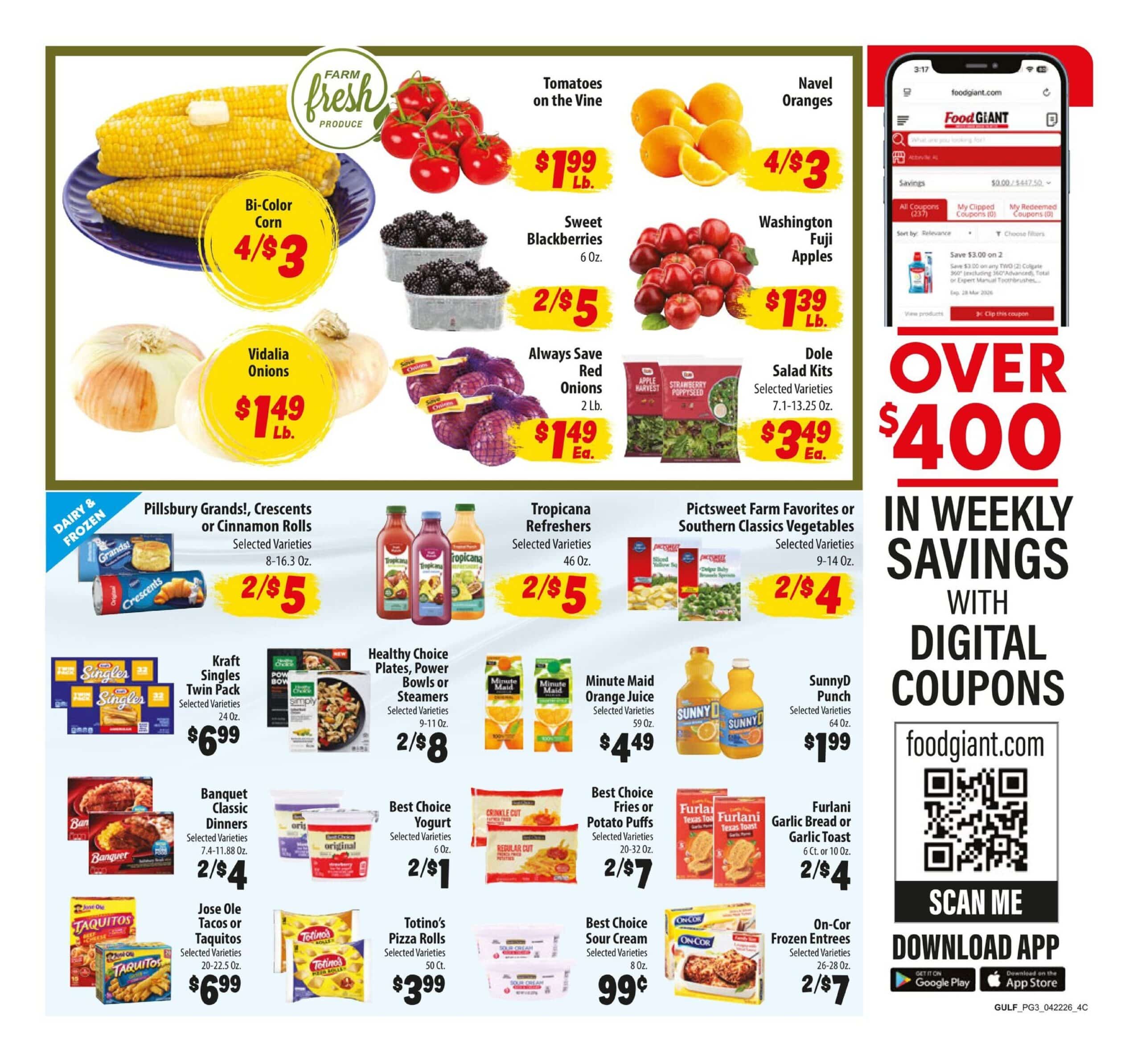 Food Giant Weekly Ad April 22 – April 28, 2026