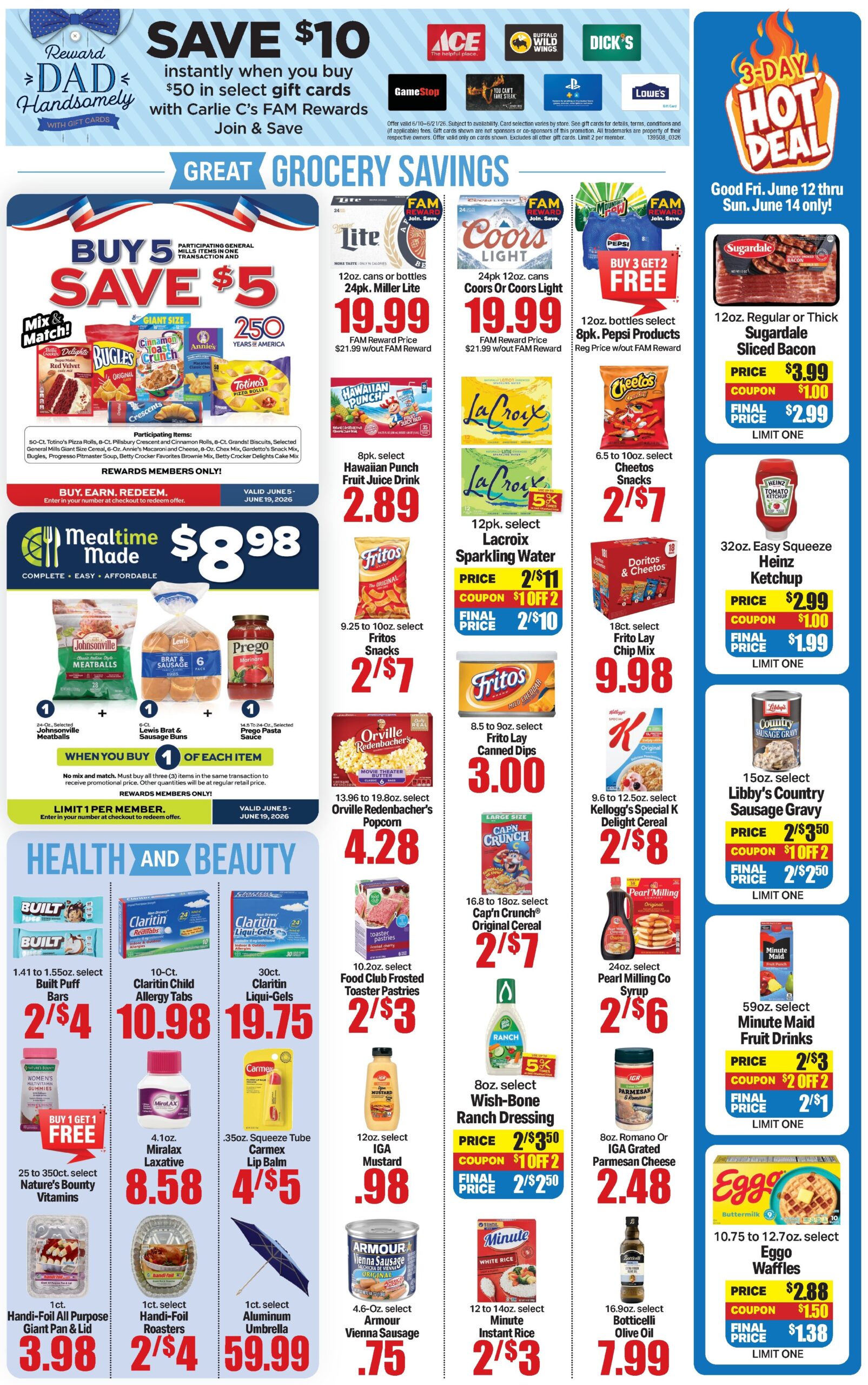 Carlie C’s Weekly Ad June 10 – June 17, 2026