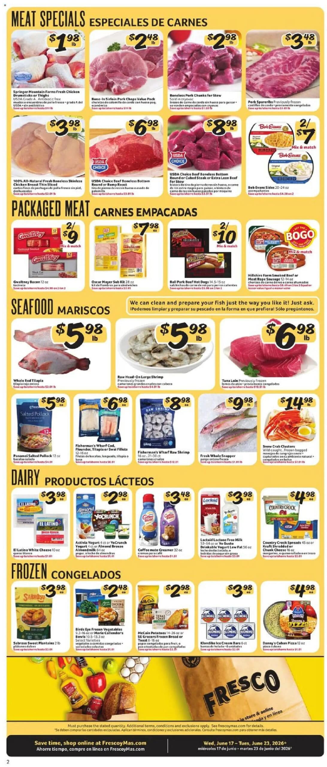 Fresco y Más In-Store Weekly Ad June 17 – June 23, 2026
