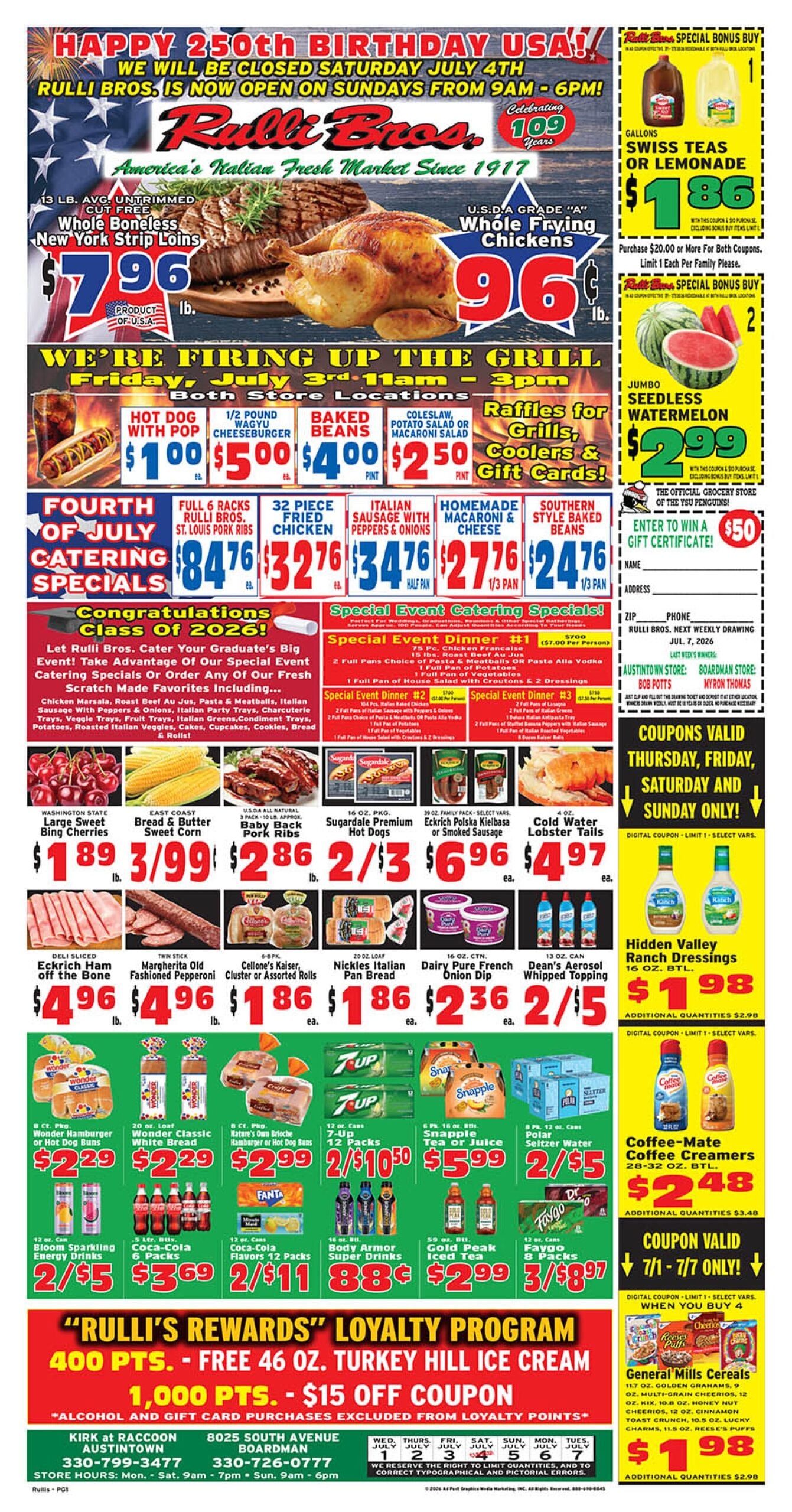 Rulli Brothers Ad Specials July 1 – July 7, 2026